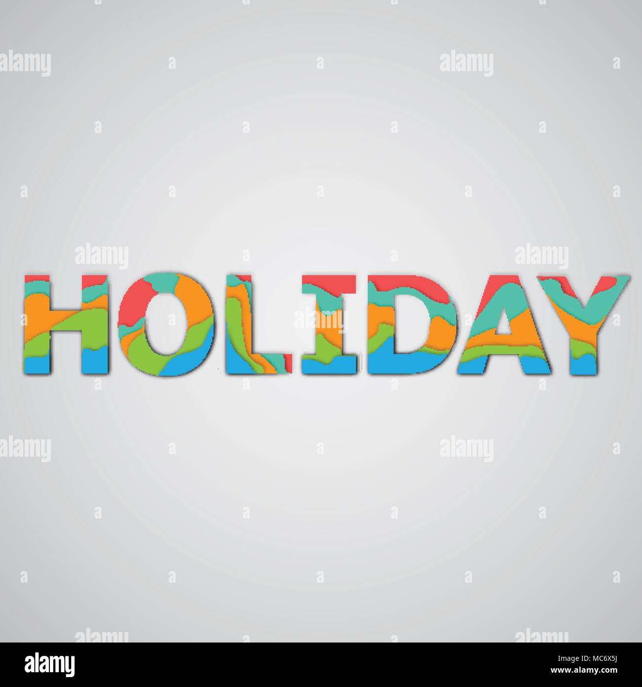 Colorful word, vector illustration Stock Vector Image & Art - Alamy