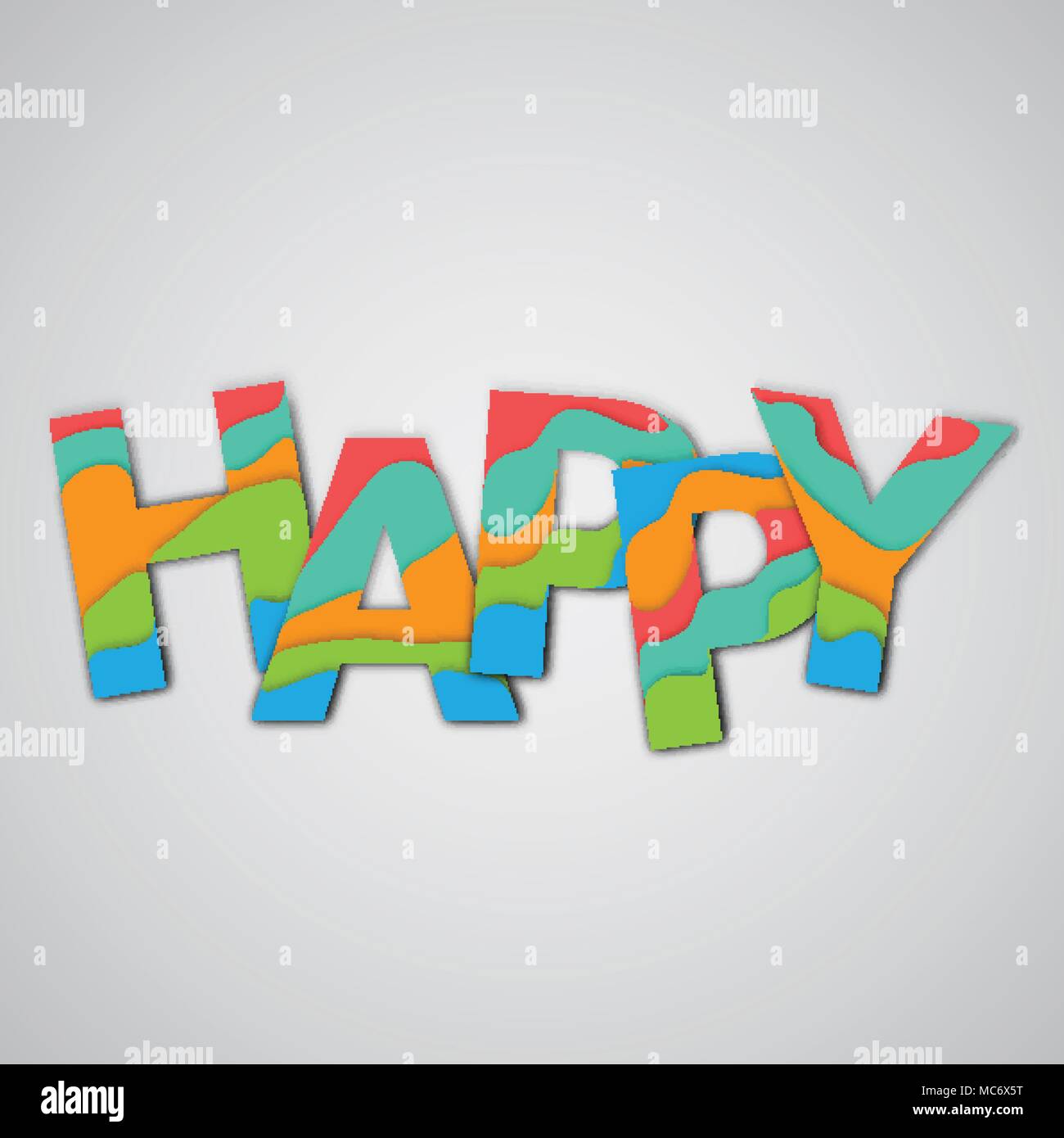 Colorful word, vector illustration Stock Vector Image & Art - Alamy