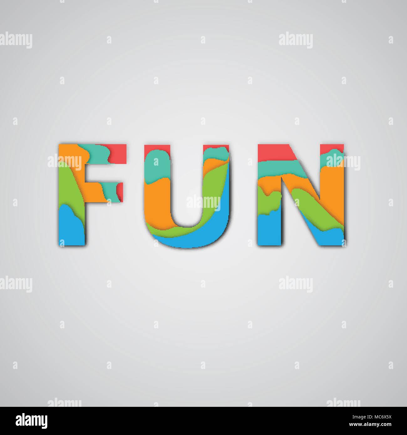 Colorful word, vector illustration Stock Vector Image & Art - Alamy