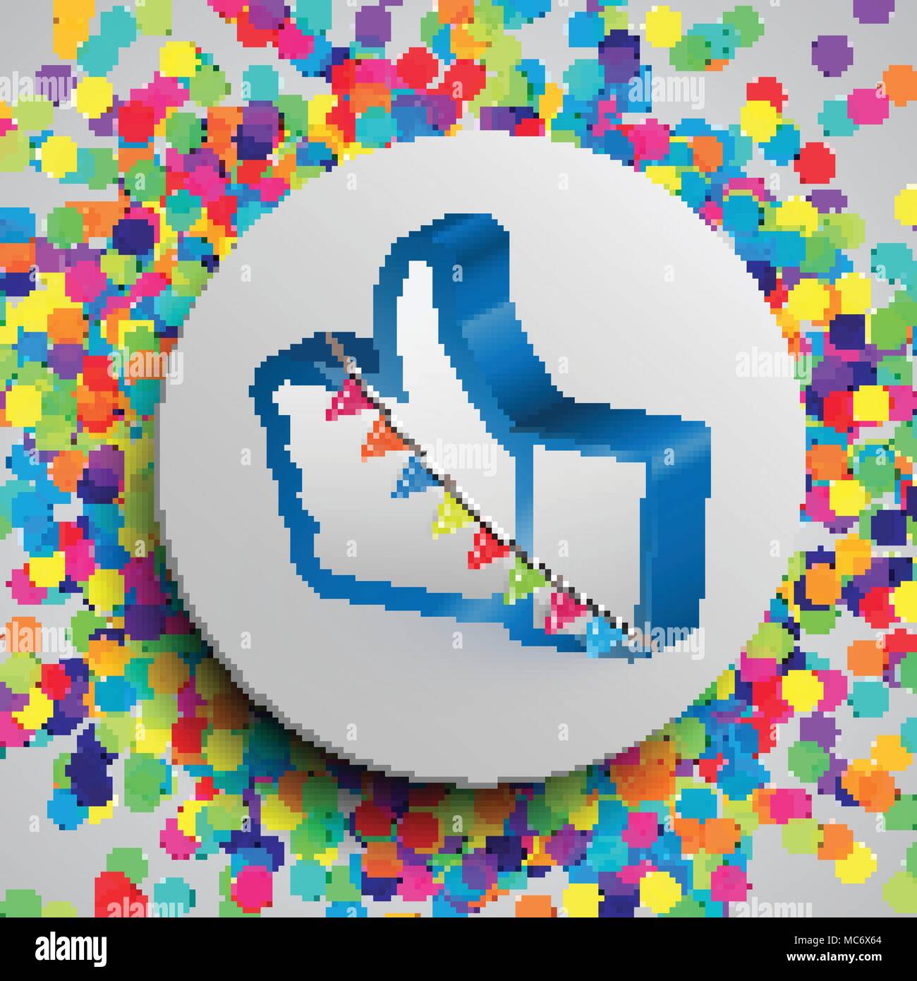 Like button for webpages, vector Stock Vector Image & Art - Alamy