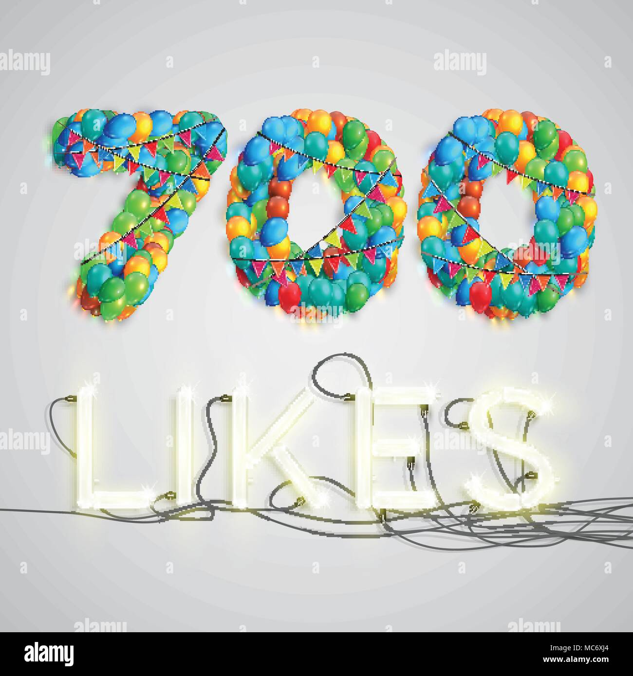 Balloon number 700 Stock Vector Images - Alamy