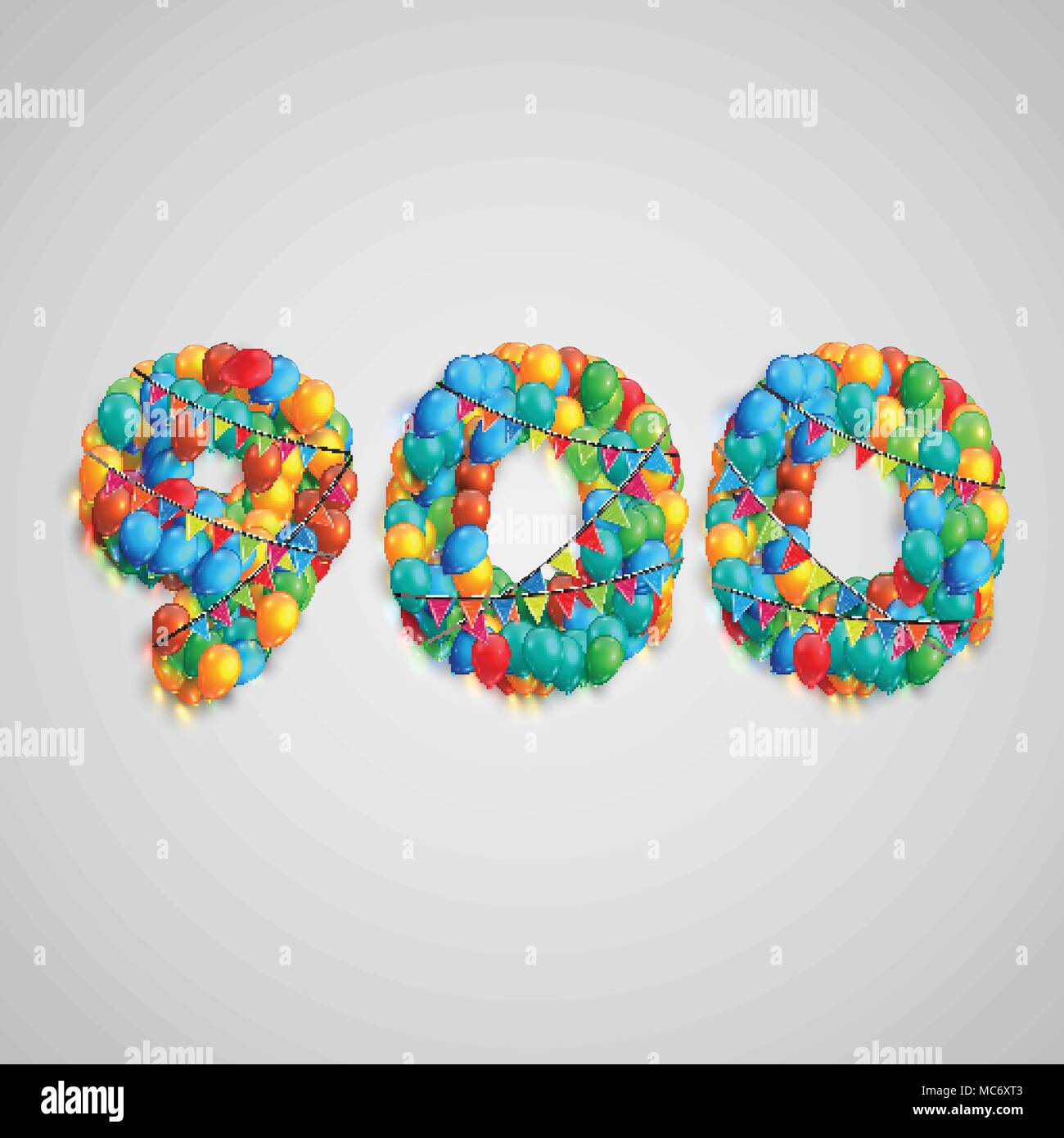 3d number 900 Stock Vector Images - Alamy
