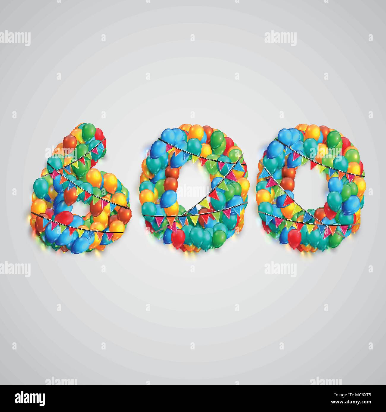 Balloon number 600 hi-res stock photography and images - Alamy