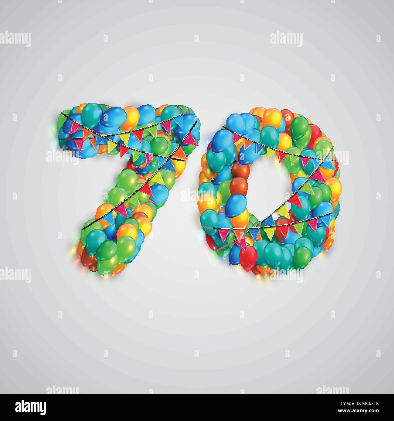 Balloon number 70 hi-res stock photography and images - Alamy