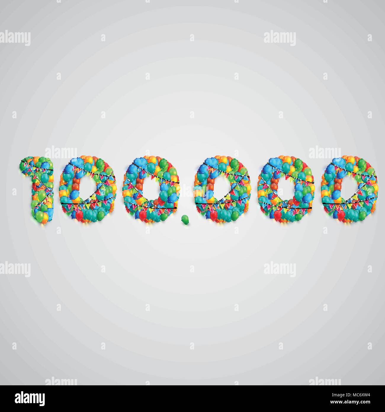 Number 100000 Stock Vector Images - Alamy