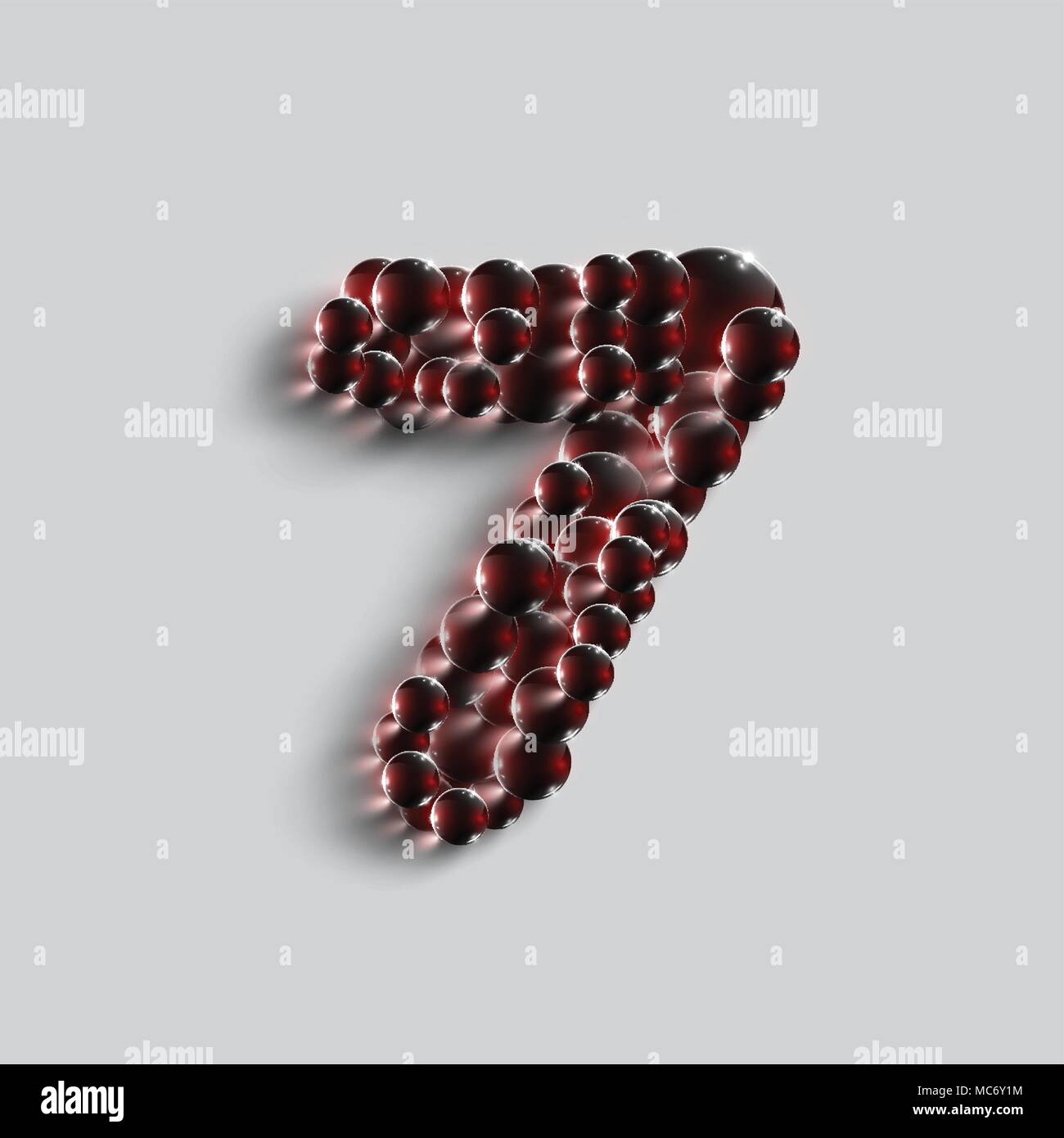 Water number 7 Stock Vector Images - Alamy