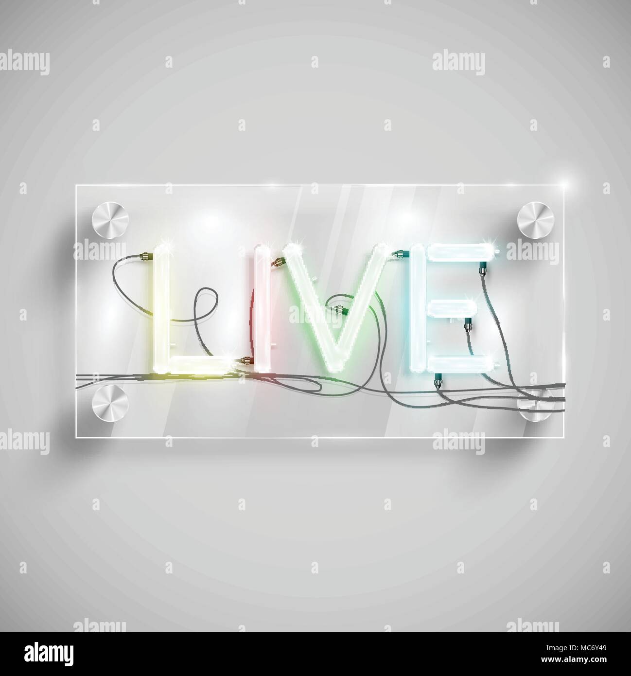 Light behind glass Stock Vector Images - Alamy