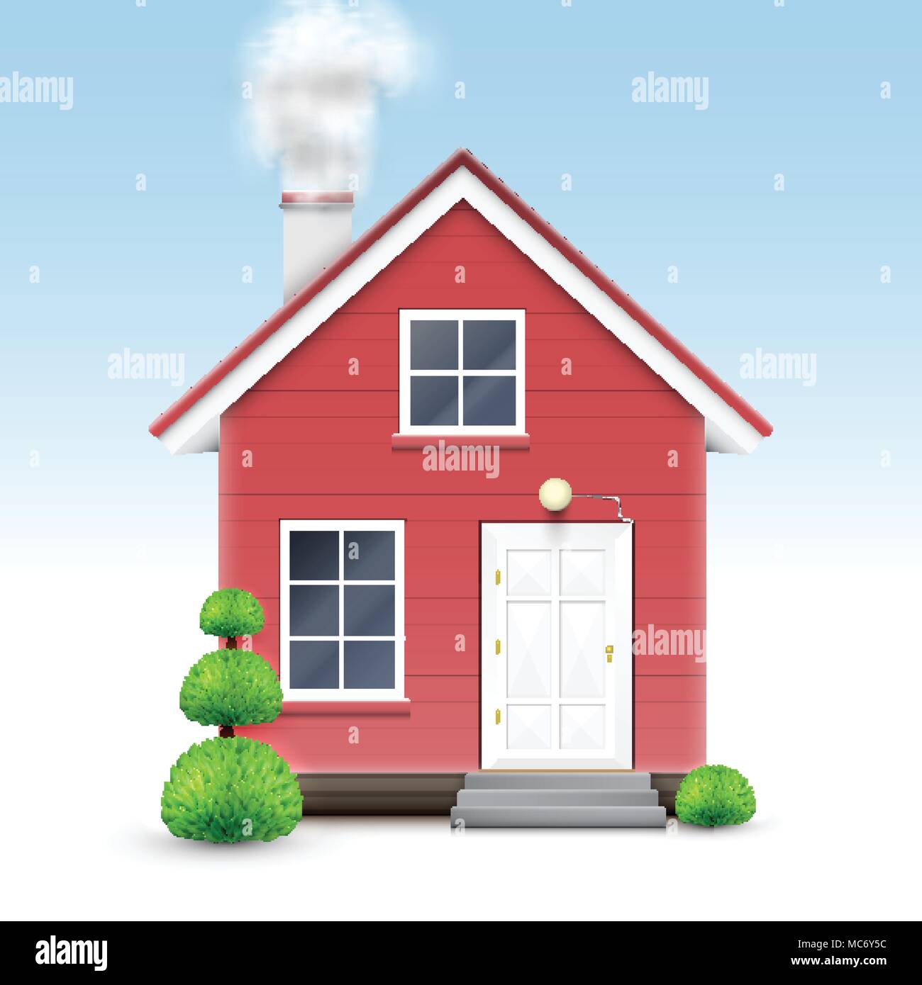 Realistic house, vector Stock Vector Image & Art - Alamy