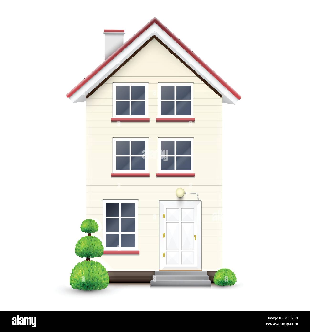 Big house, vector Stock Vector Image & Art - Alamy