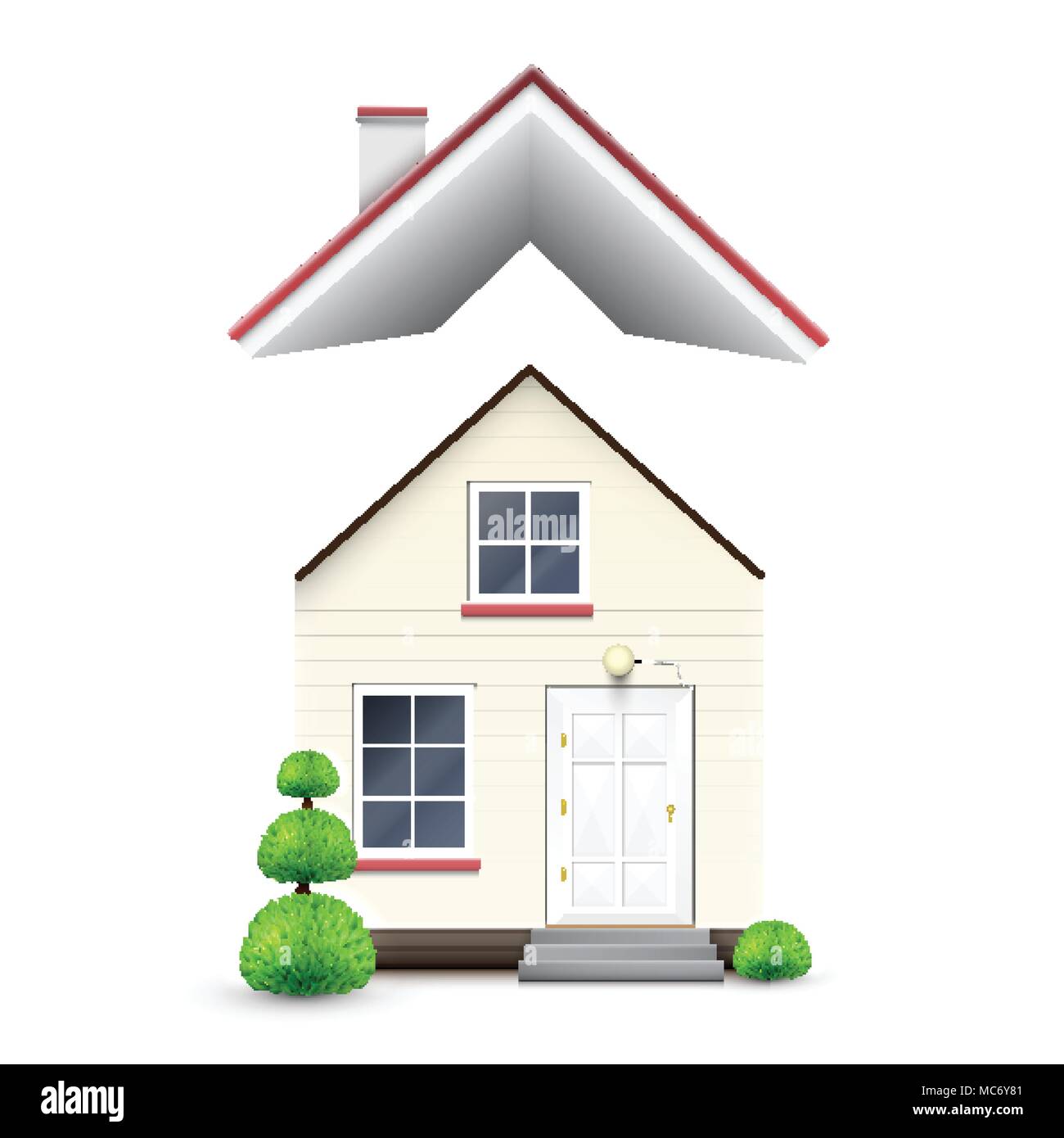 Realistic cottage Stock Vector Images - Alamy