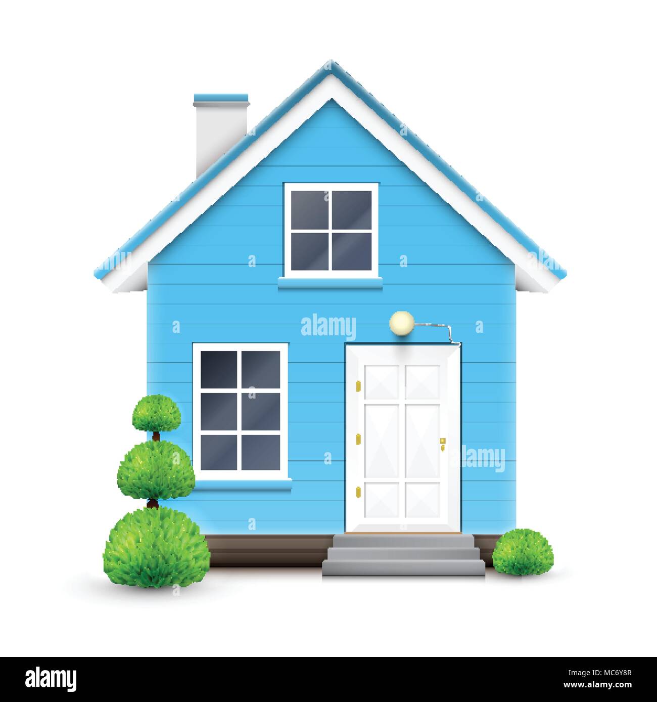 Realistic house, vector Stock Vector Image & Art - Alamy