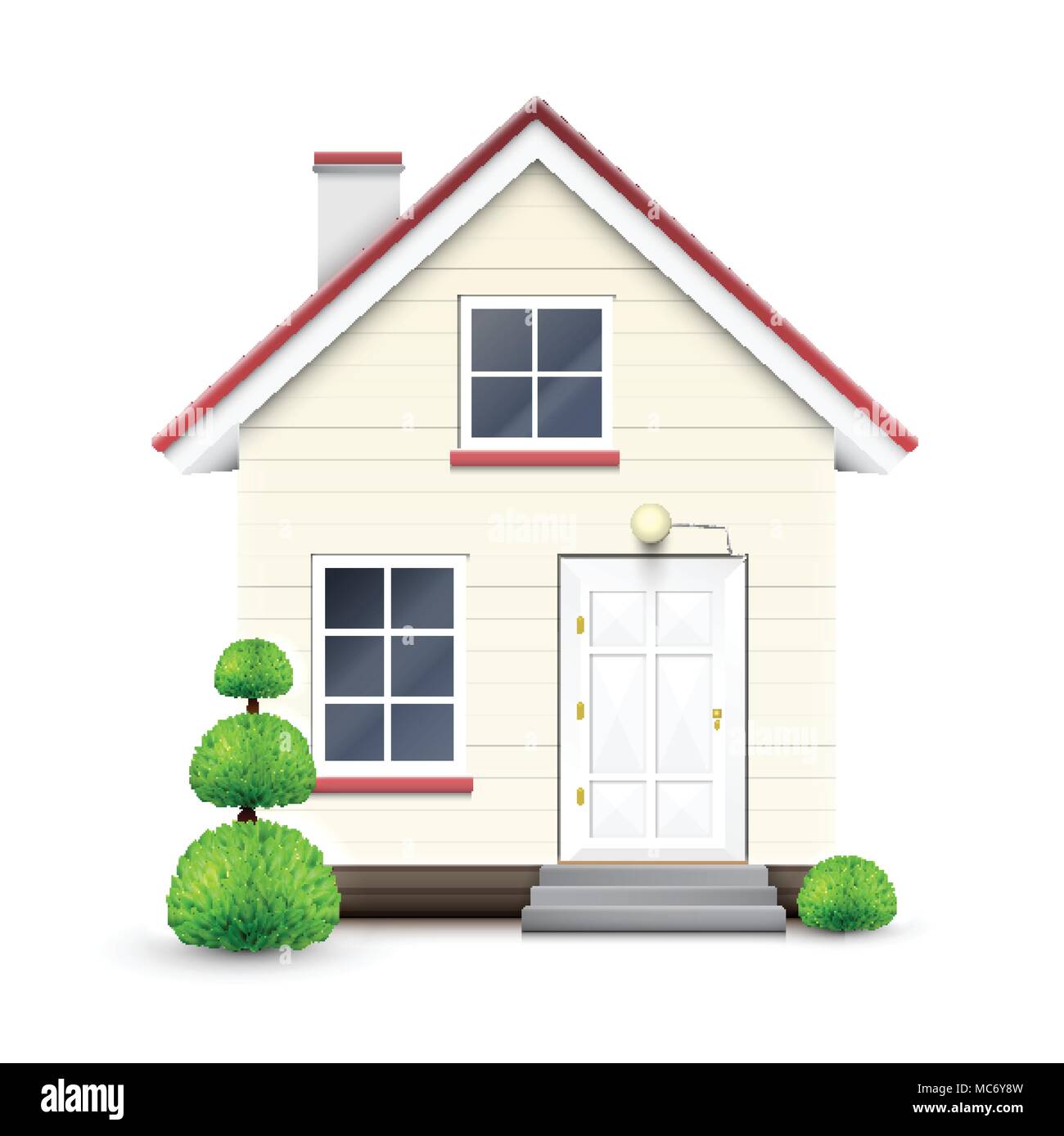 Realistic house, vector Stock Vector Image & Art - Alamy