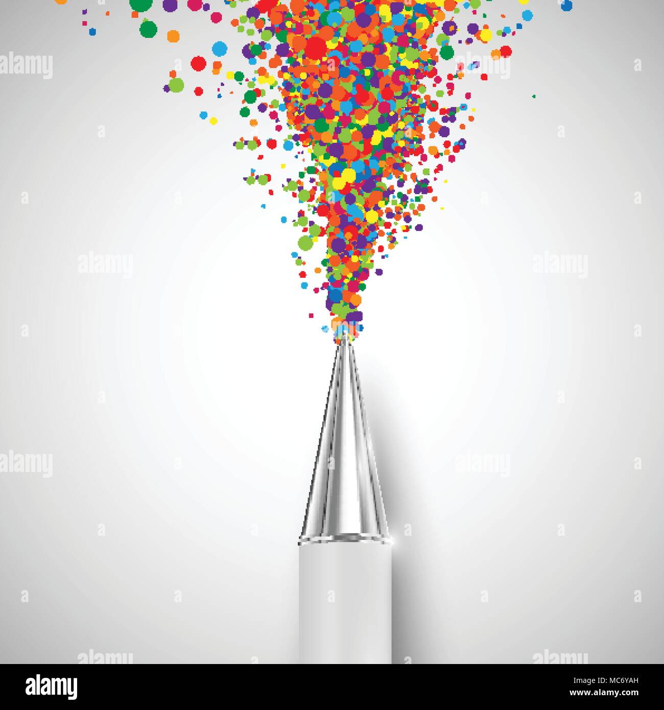 A pen with colorful shapes, vector Stock Vector Image & Art - Alamy