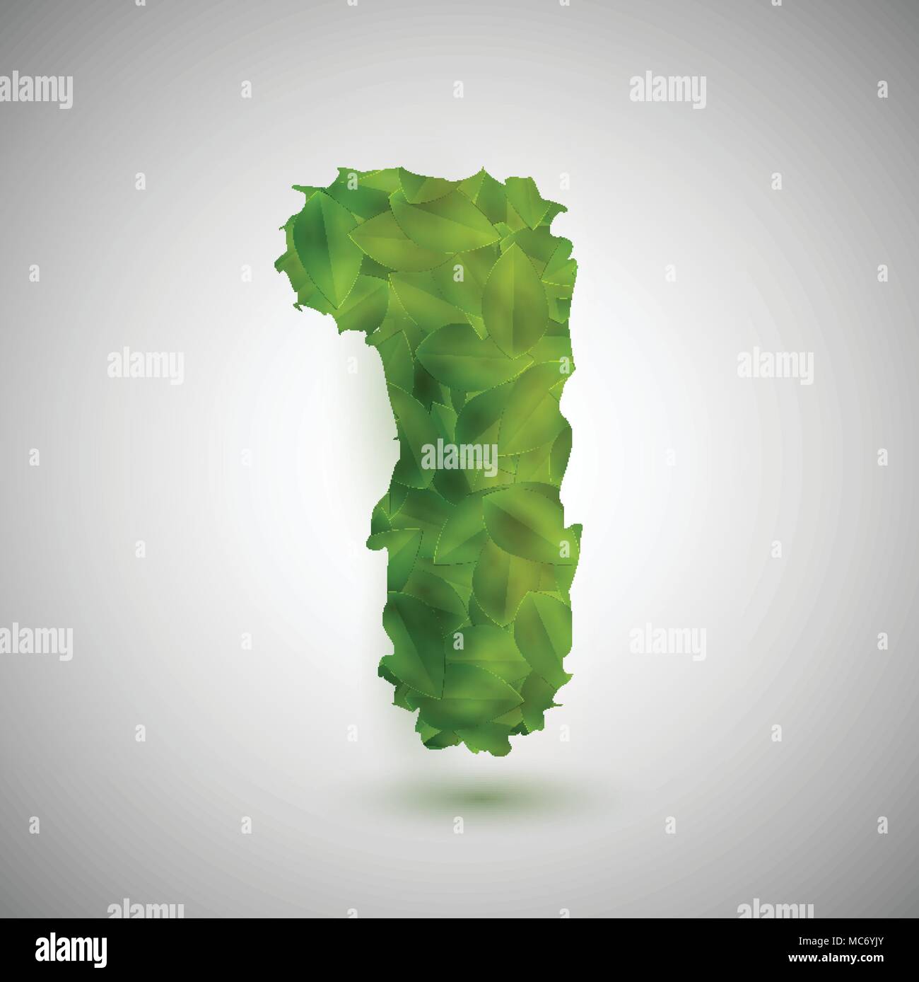 A number made by leaves, vector Stock Vector Image & Art - Alamy