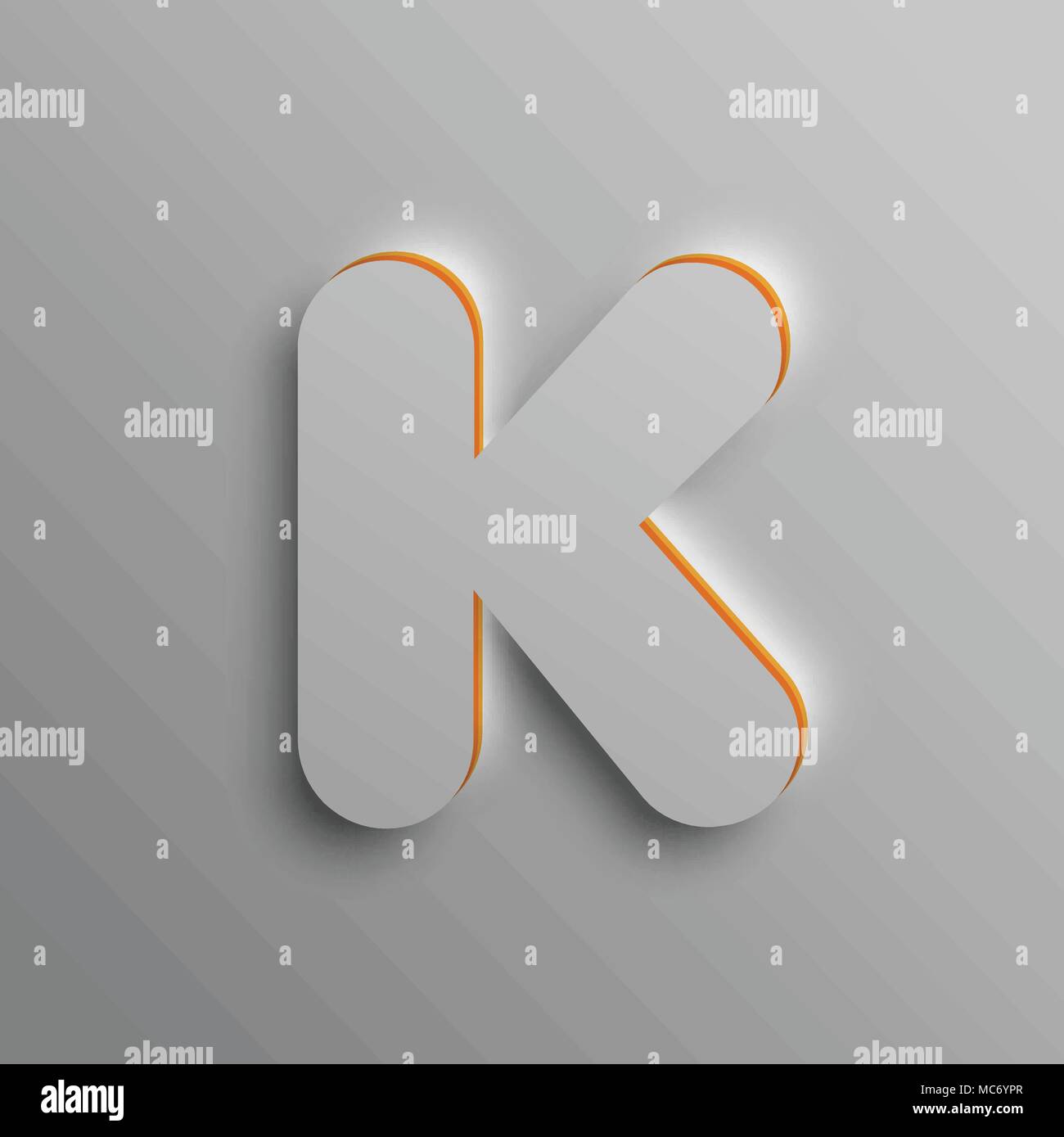 Realistic 3D font, vector Stock Vector Image & Art - Alamy