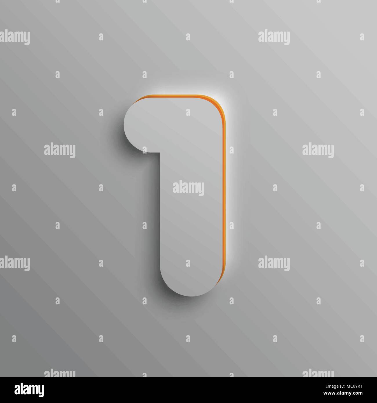 Realistic 3D font, vector Stock Vector Image & Art - Alamy