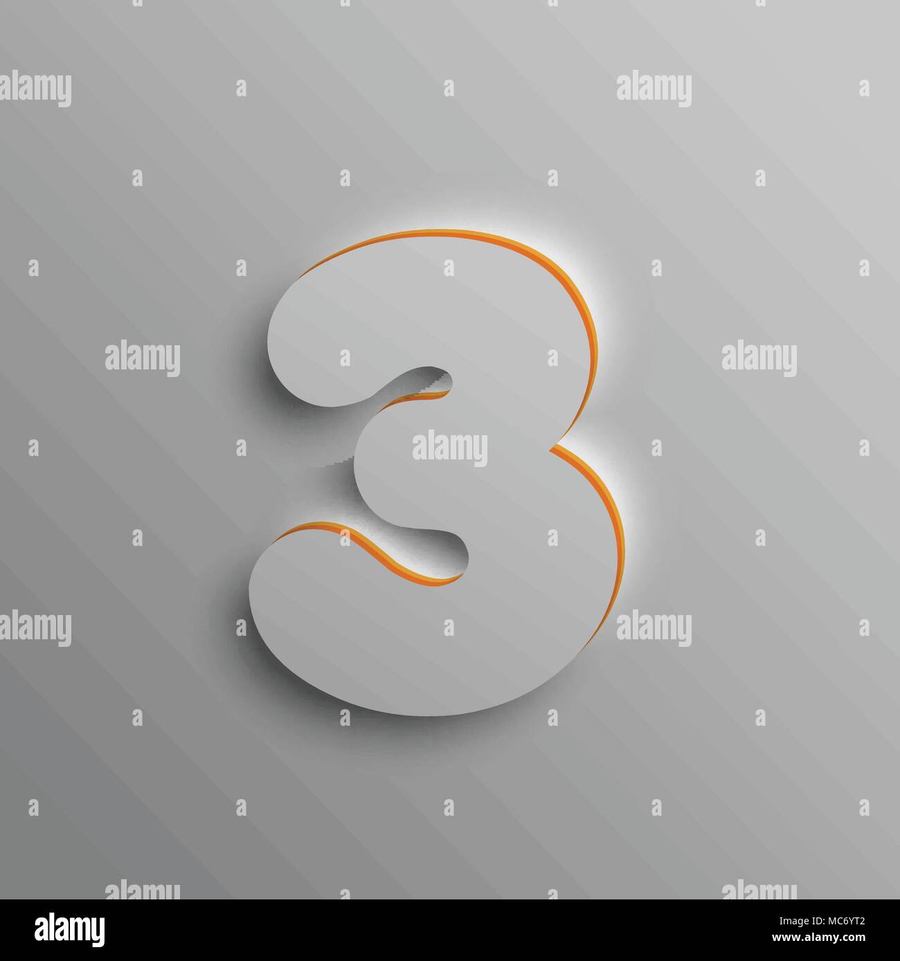 Realistic 3D font, vector Stock Vector Image & Art - Alamy