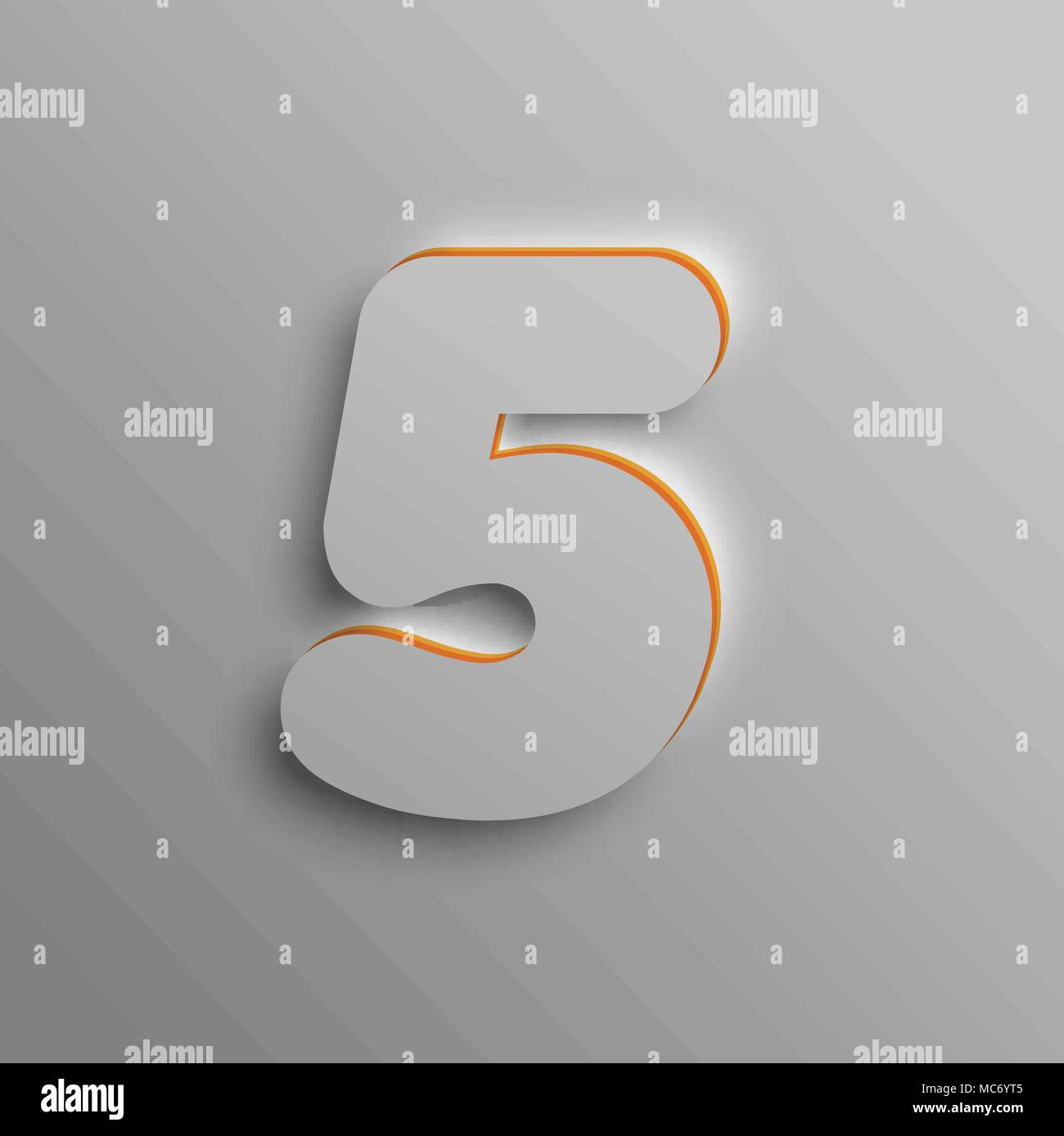 Realistic 3D font, vector Stock Vector Image & Art - Alamy