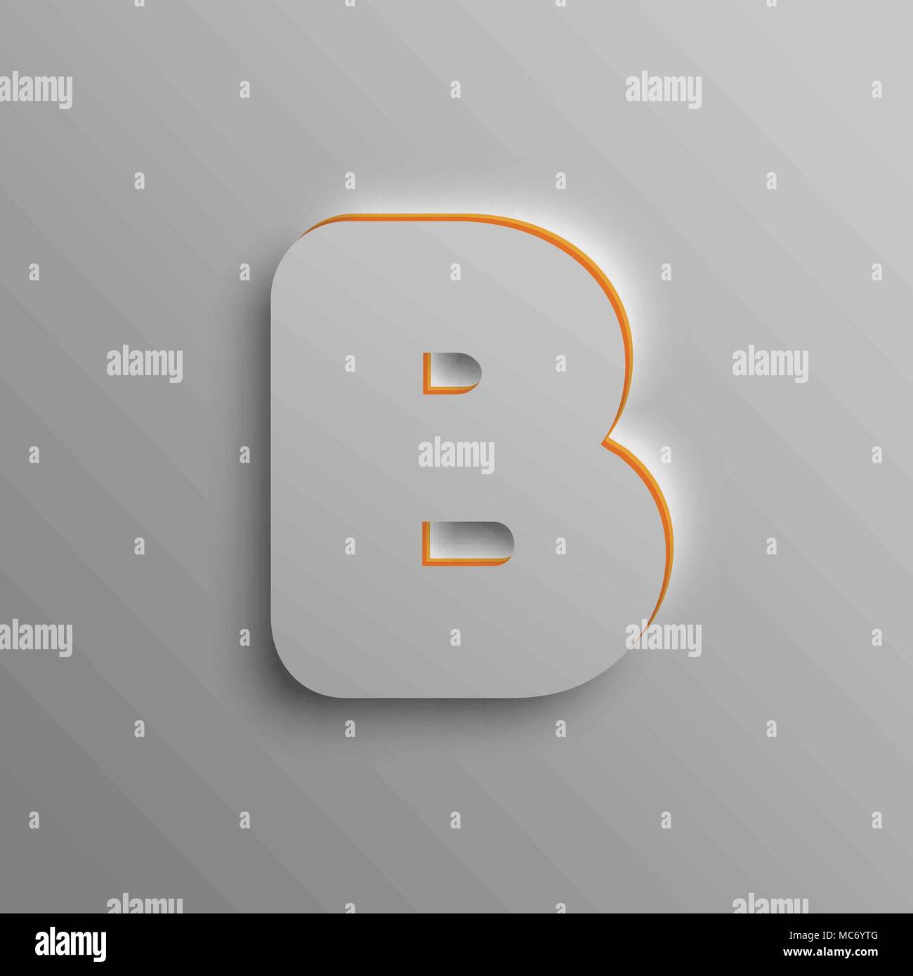 Realistic 3D font, vector Stock Vector Image & Art - Alamy