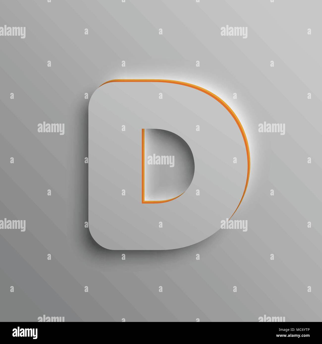 Realistic 3D font, vector Stock Vector Image & Art - Alamy