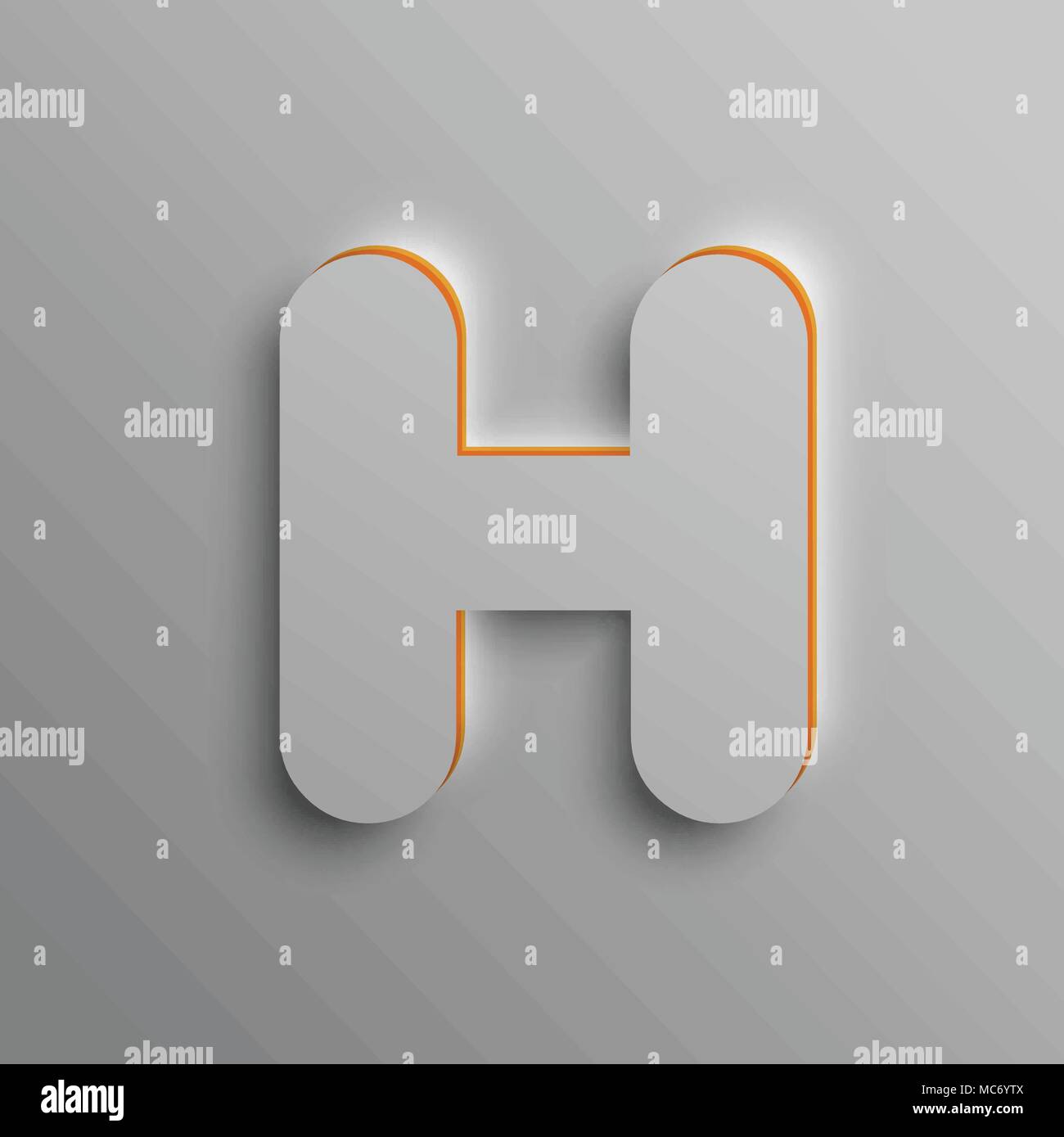 Realistic 3D font, vector Stock Vector Image & Art - Alamy