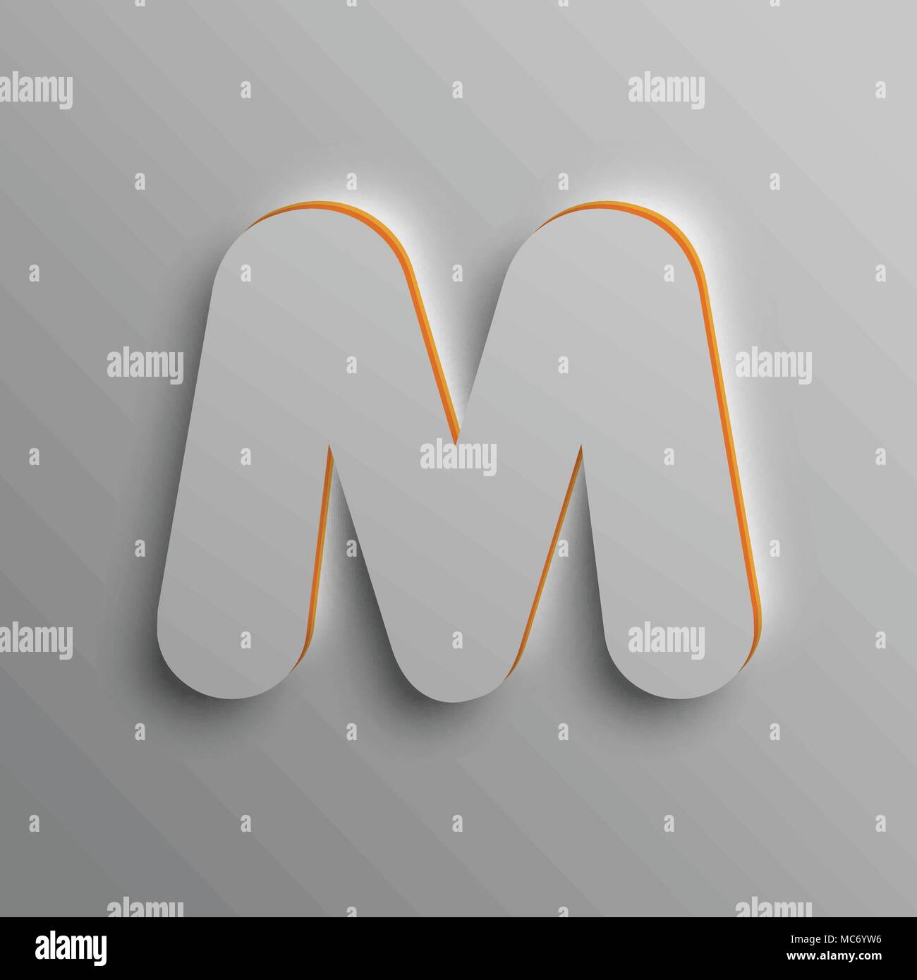 Realistic 3D font, vector Stock Vector Image & Art - Alamy