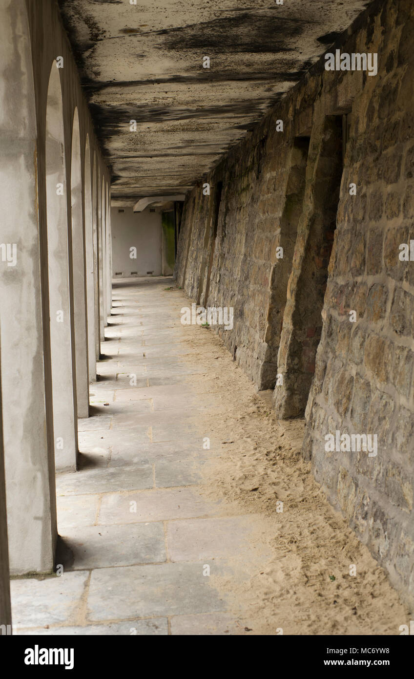 Arched external walkway Stock Photo - Alamy
