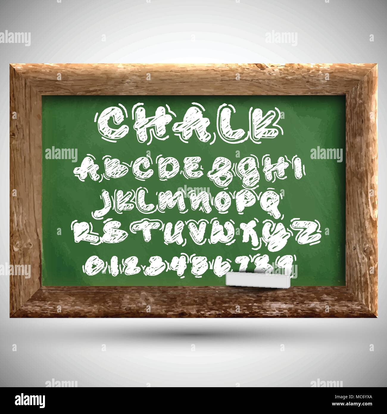 Hand draw font number vector Stock Vector Images - Alamy