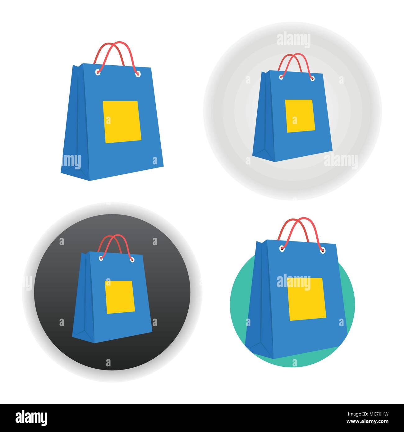 Paper eco bag icon Cut Out Stock Images & Pictures - Alamy