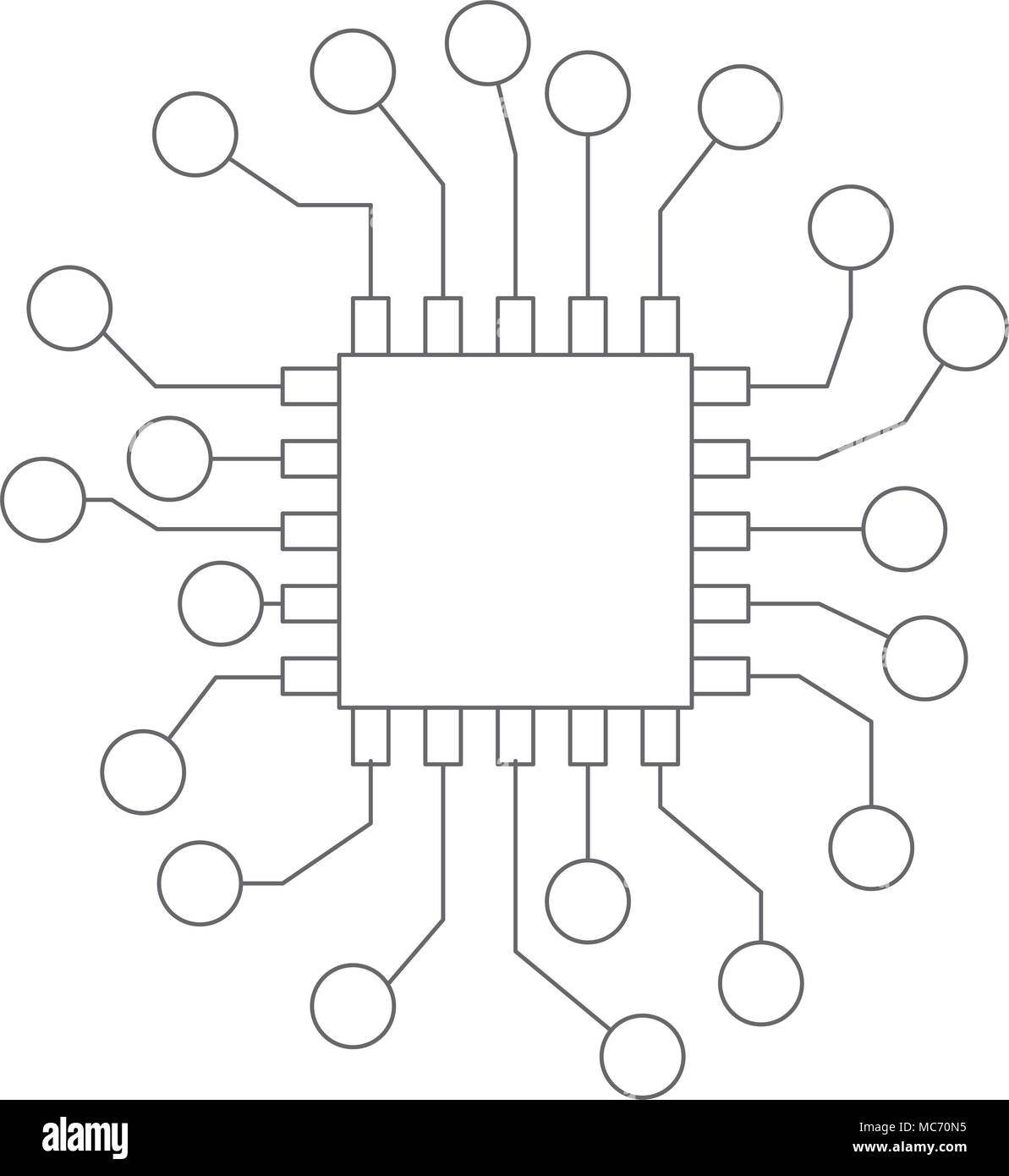 Electronical vector vectors Black and White Stock Photos & Images - Alamy