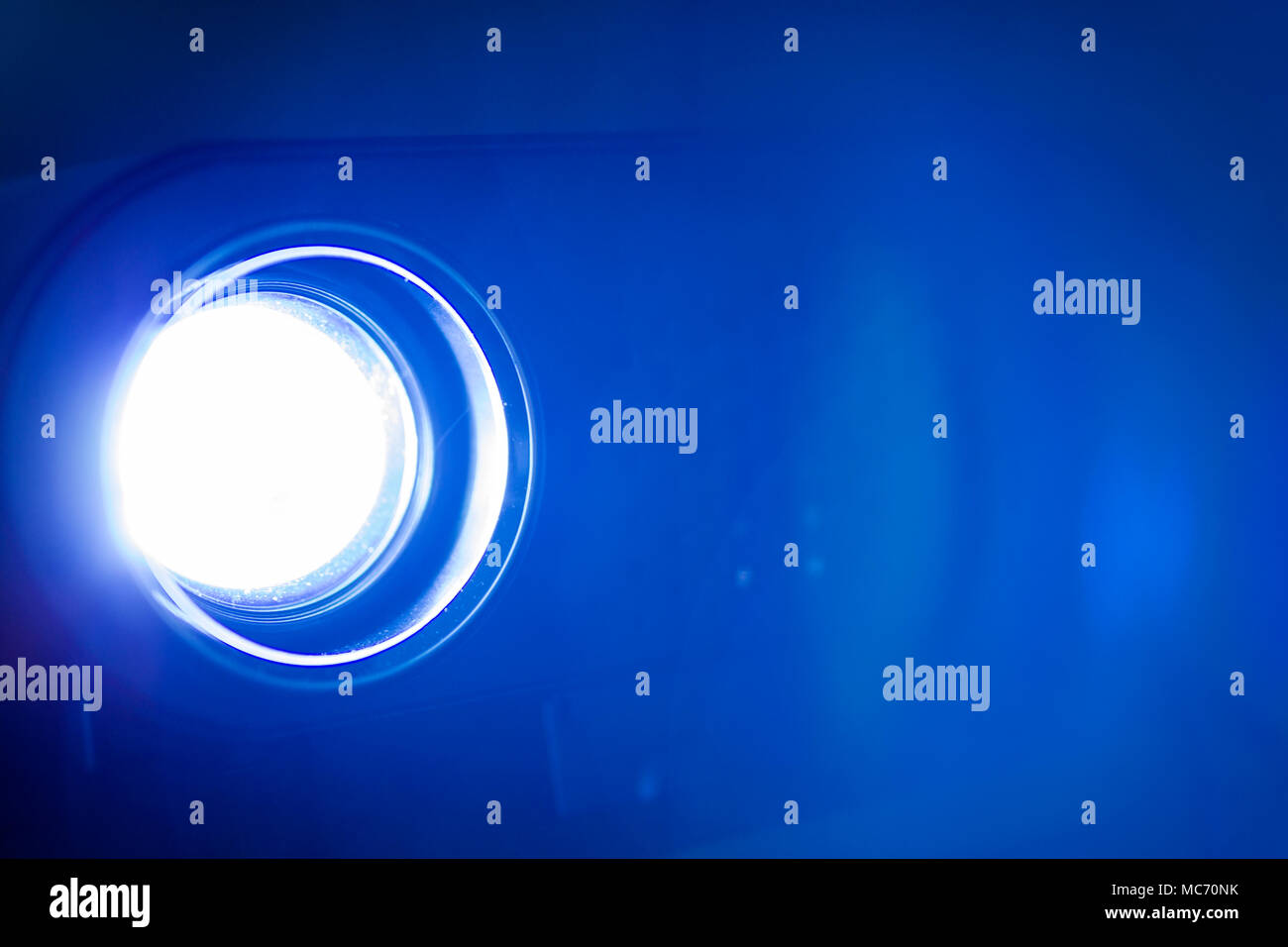 Electric blue light flare special effect Stock Photo - Alamy