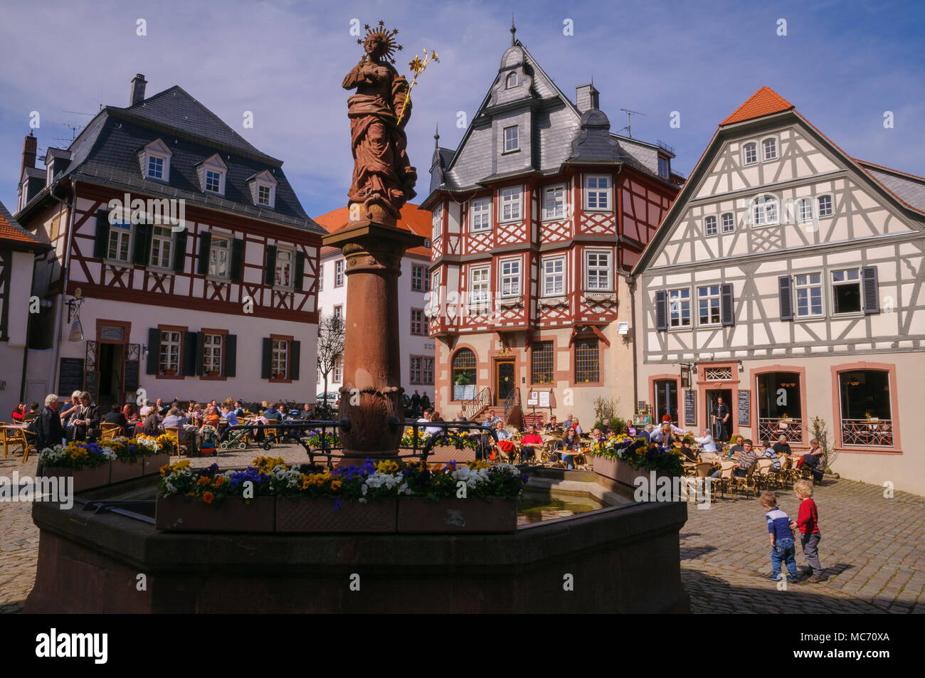 Heppenheim, Marktplatz, Hessen, Deutschland, Europa Stock Photo - Alamy