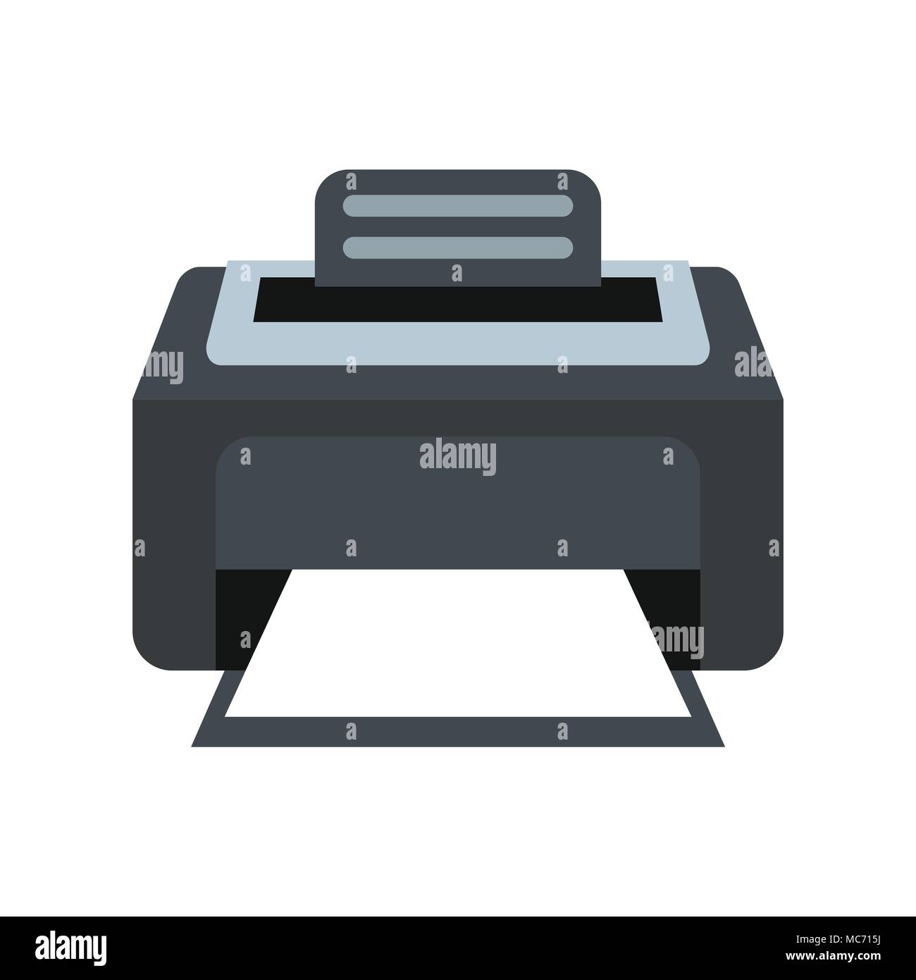 Printer icon, flat style Stock Vector Image & Art - Alamy