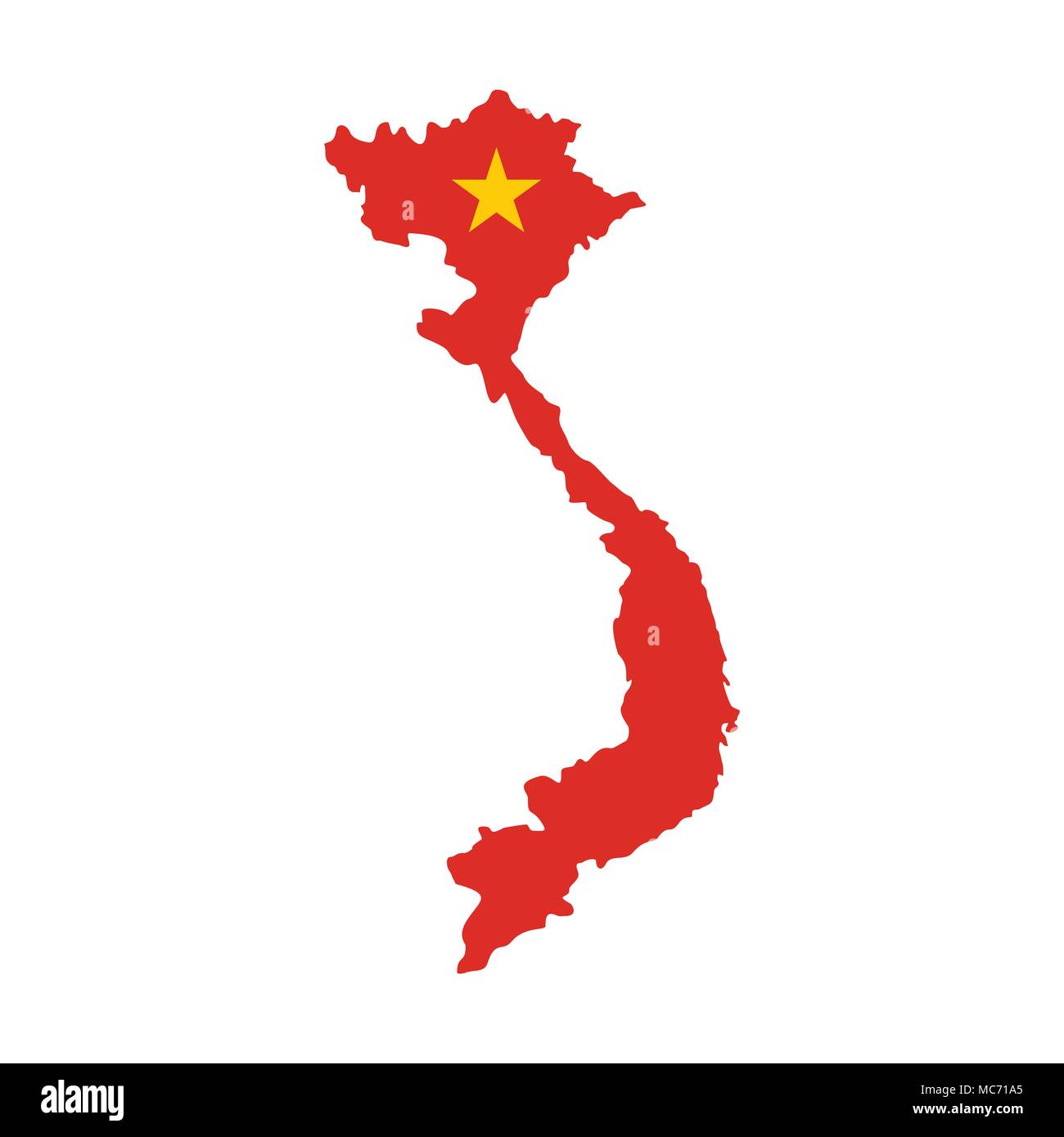 Map of Vietnam icon, flat style Stock Vector Image & Art - Alamy