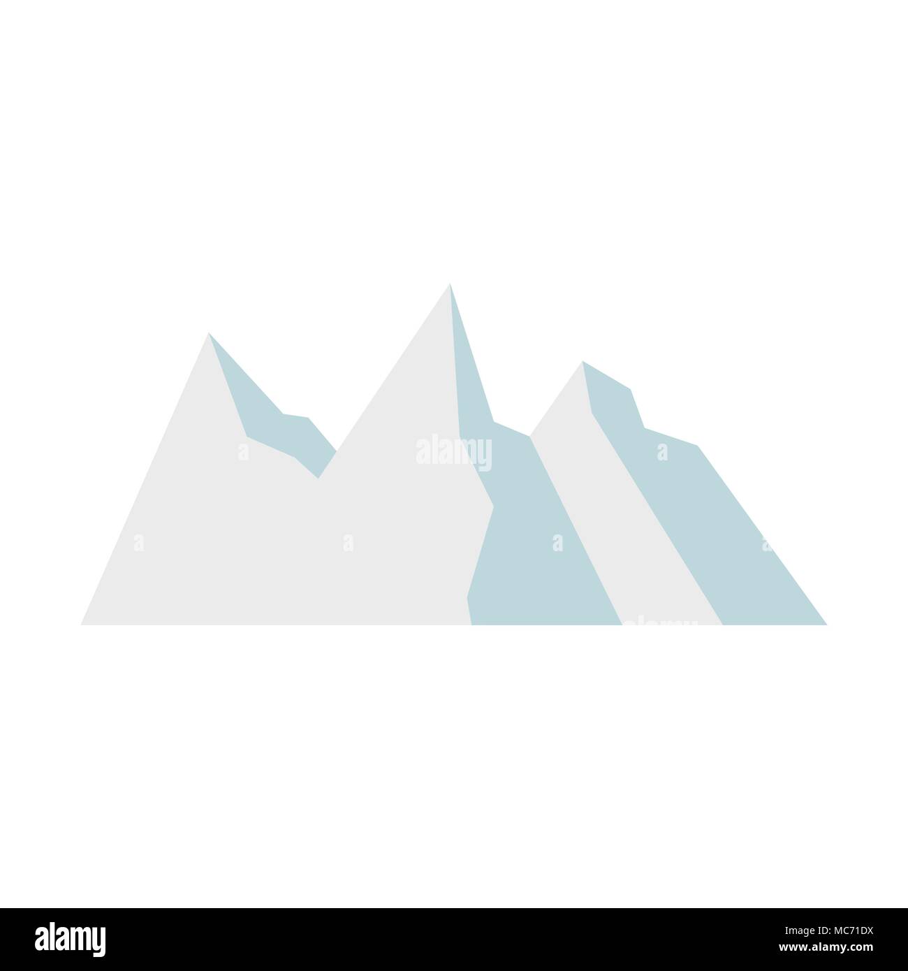 Icy mountain top Cut Out Stock Images & Pictures - Alamy