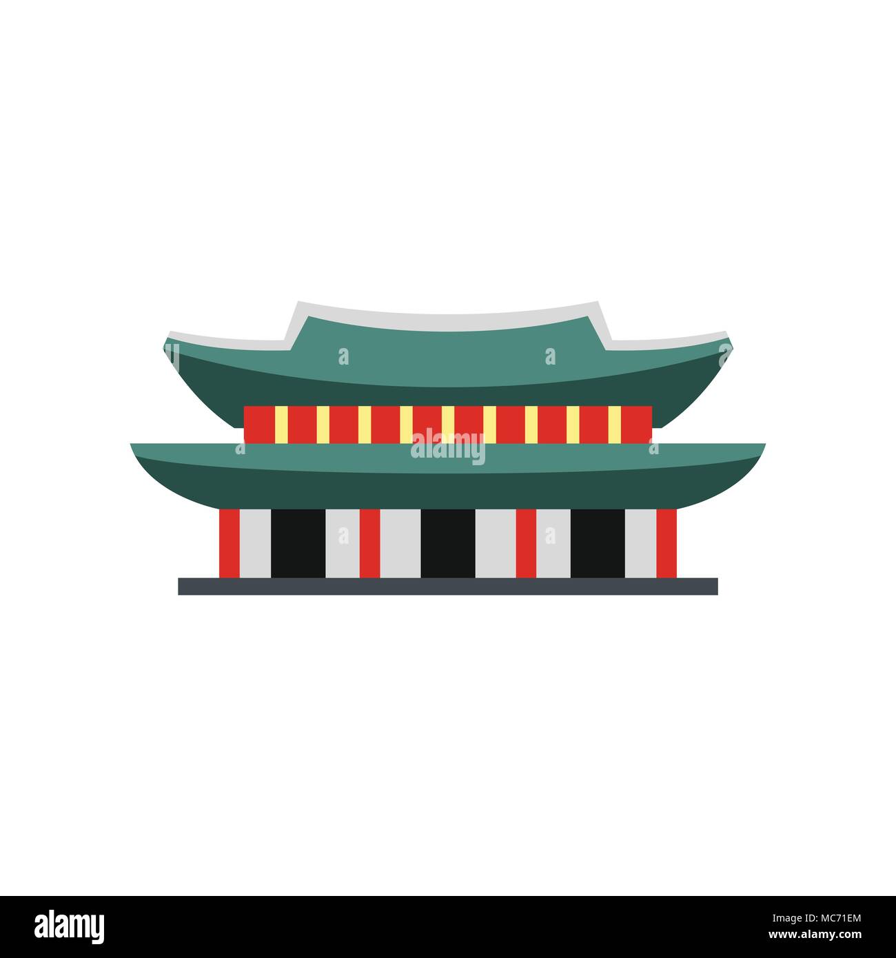 Gyeongbokgung palace in Seoul, Korea icon Stock Vector Image & Art - Alamy