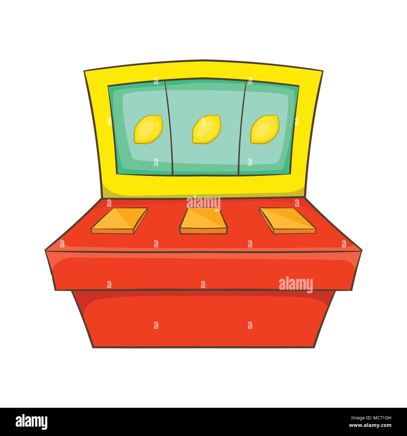 Slot machine icon, cartoon style Stock Vector Image & Art - Alamy