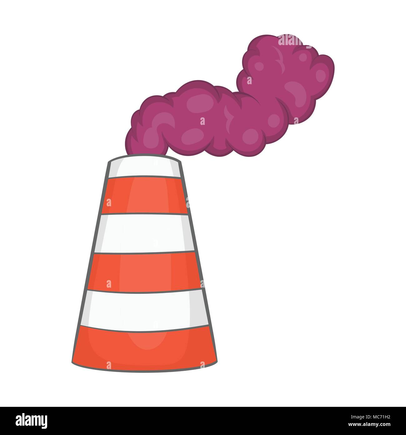 Pipe factory smoke icon, cartoon style Stock Vector Image & Art - Alamy