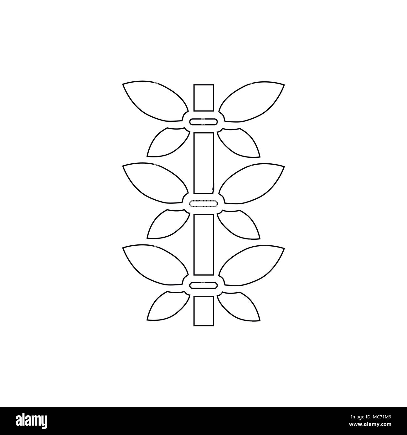 Bamboo icon, outline style Stock Vector Image & Art - Alamy