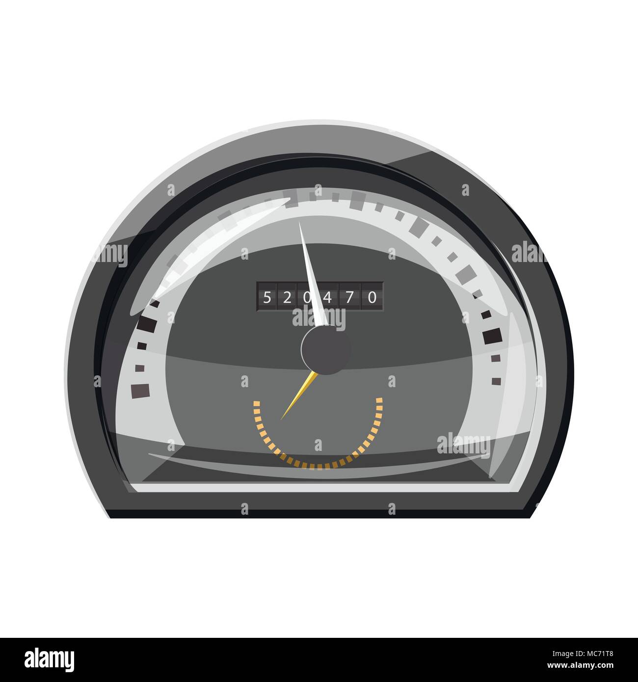 Grey speedometer for cars icon, cartoon style Stock Vector Image & Art ...