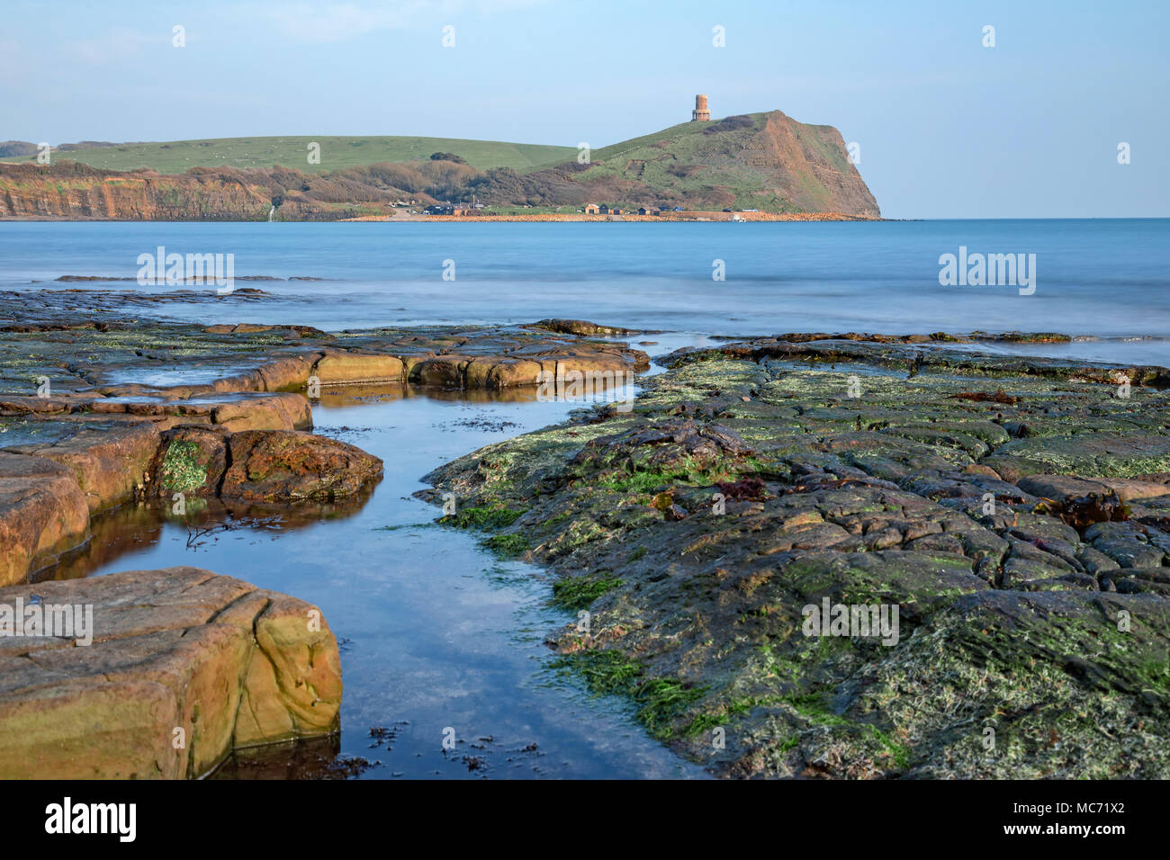 Kimmeridge Bay, Clavell Tower, Jurassic Coast, Dorset, England, UK ...