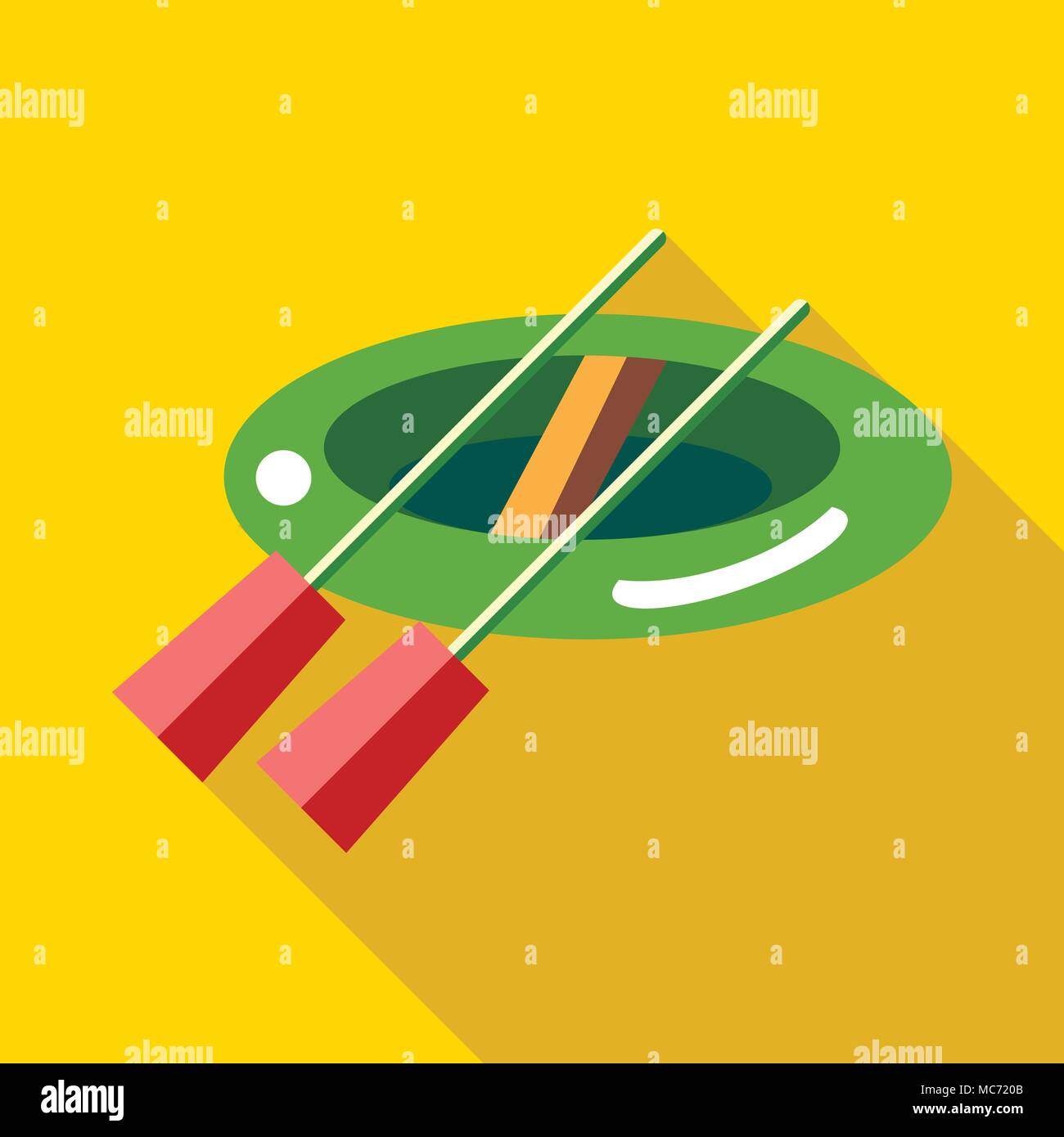 Oars icon flat illustration Stock Vector Images - Alamy