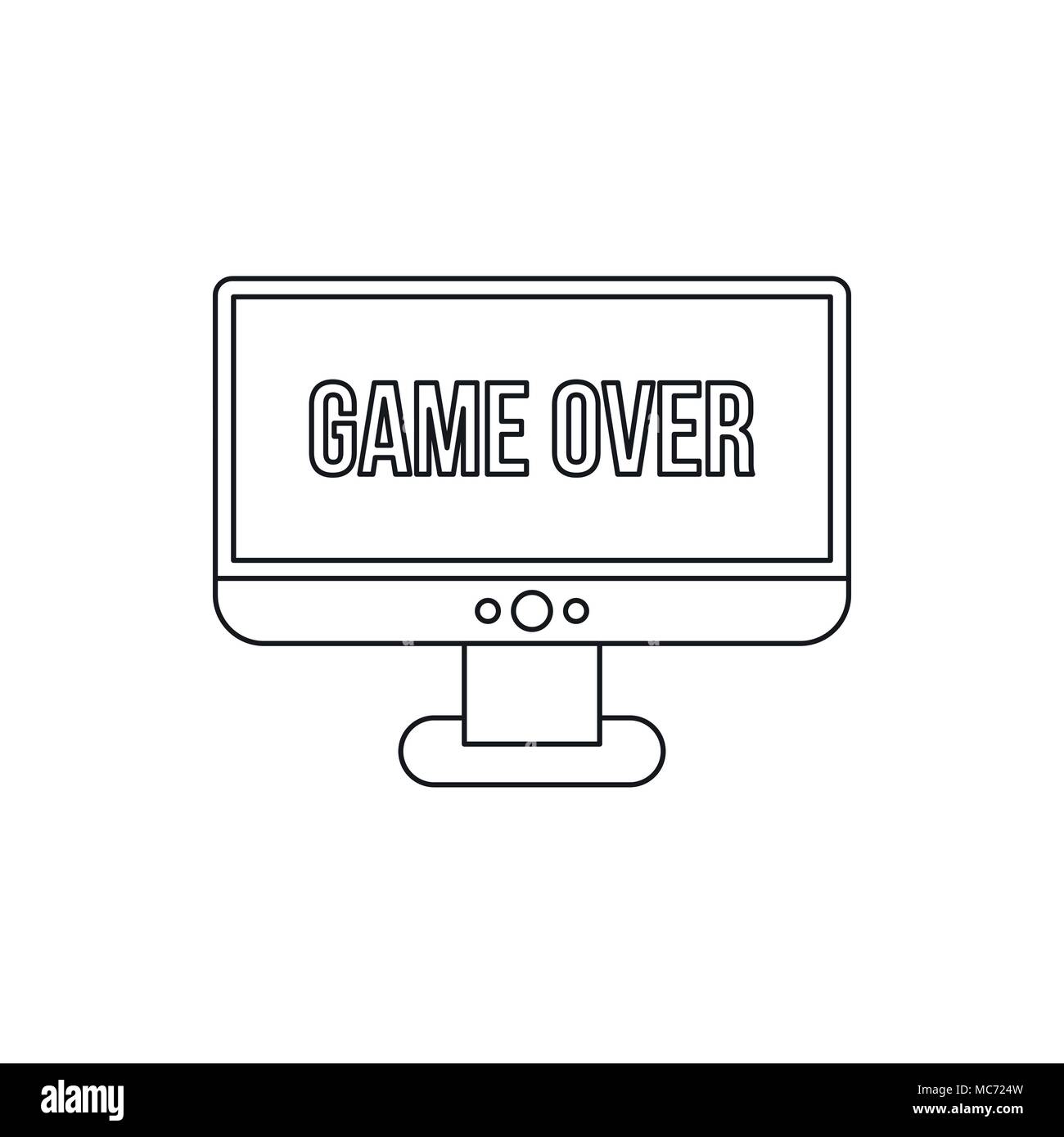 Game over led text hi-res stock photography and images - Alamy