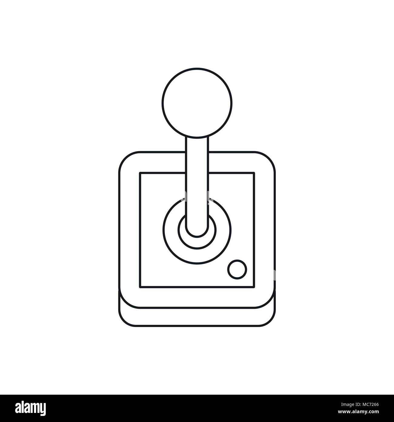 Stick shift, transmission icon, outline style Stock Vector Image & Art ...