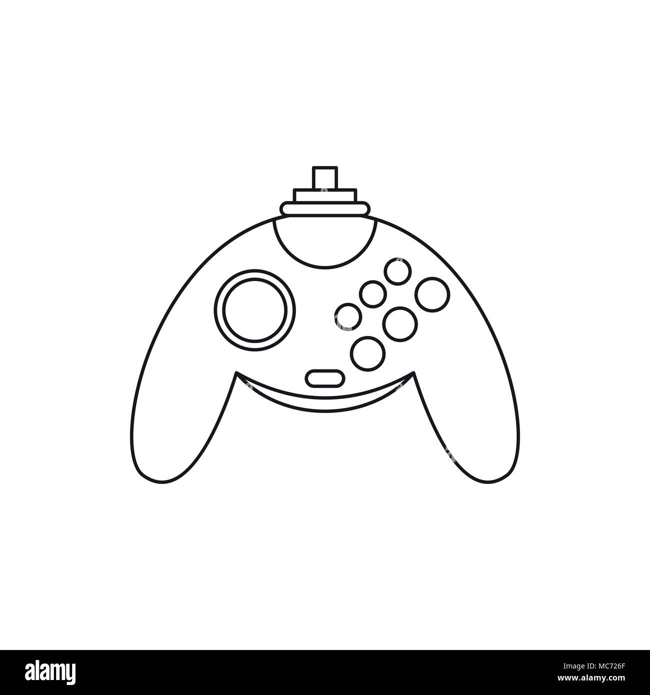 Gamepad icon, outline style Stock Vector Image & Art - Alamy