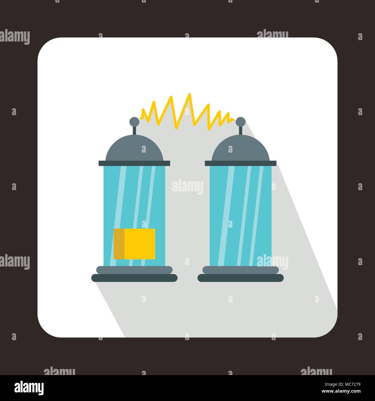 Electrical impulses icon, flat style Stock Vector Image & Art - Alamy