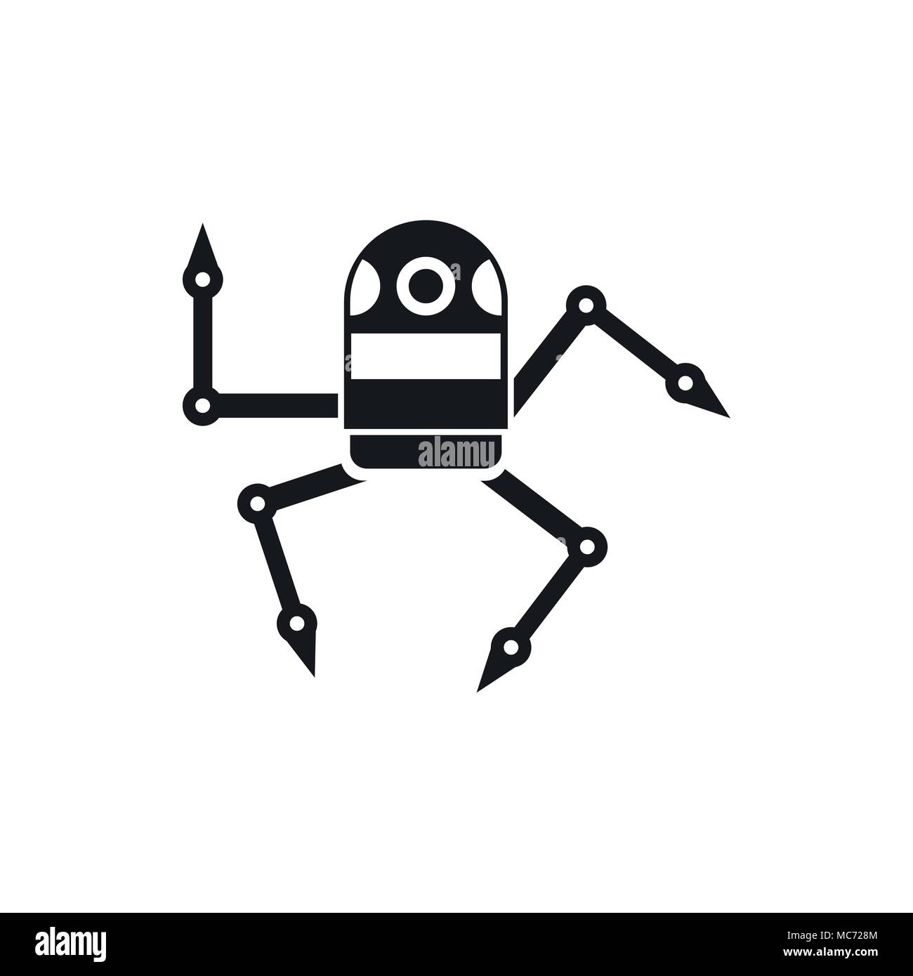 Spider robot icon, simple style Stock Vector Image & Art - Alamy