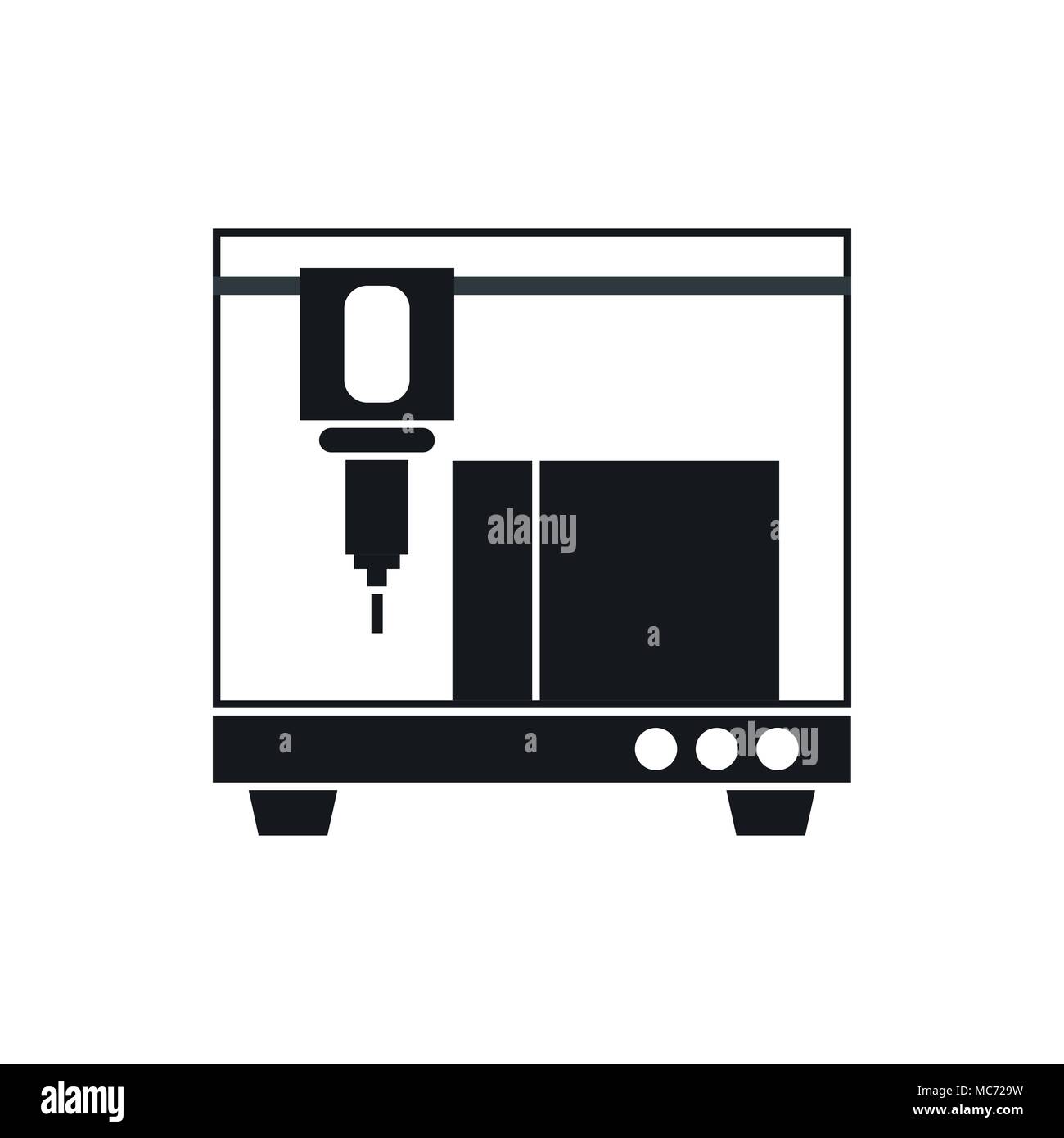 3D printer icon, simple style Stock Vector Image & Art - Alamy