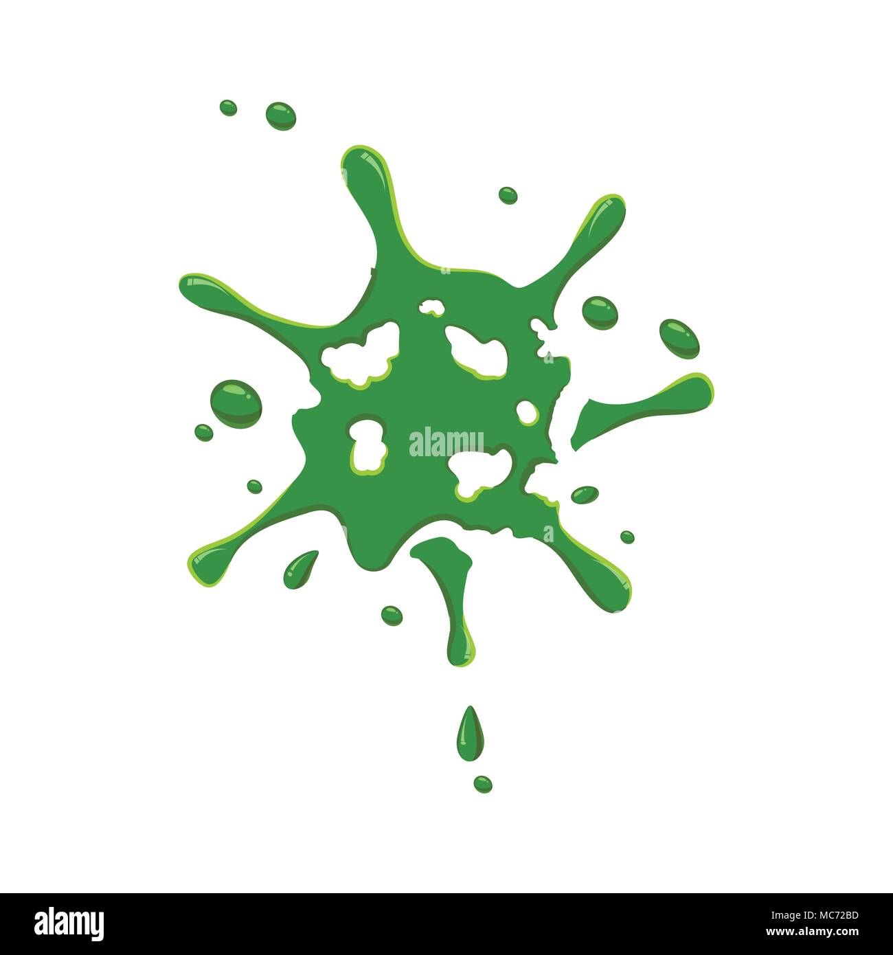 Splattered mucus isolated on white background Stock Vector Image & Art ...