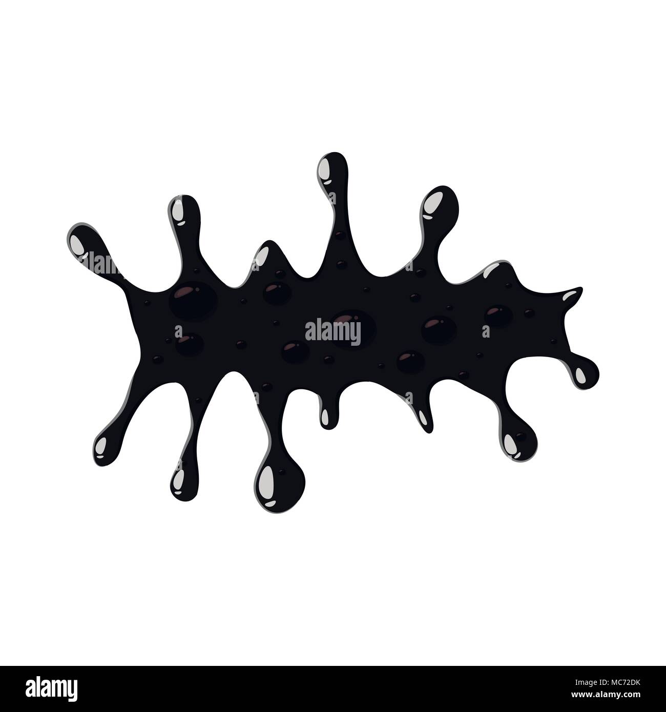 Oil spot isolated on white background Stock Vector Image & Art - Alamy